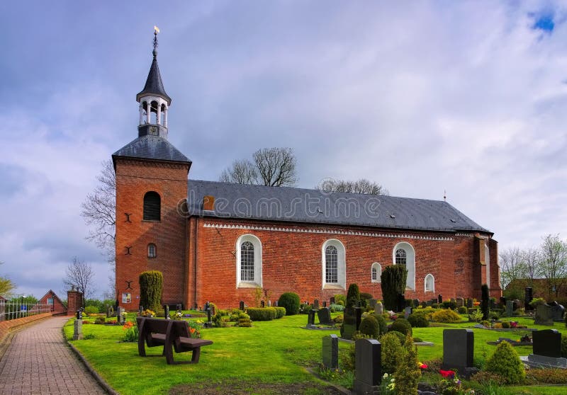 Werdum church stock photo. Image of east, house, germany - 56630914