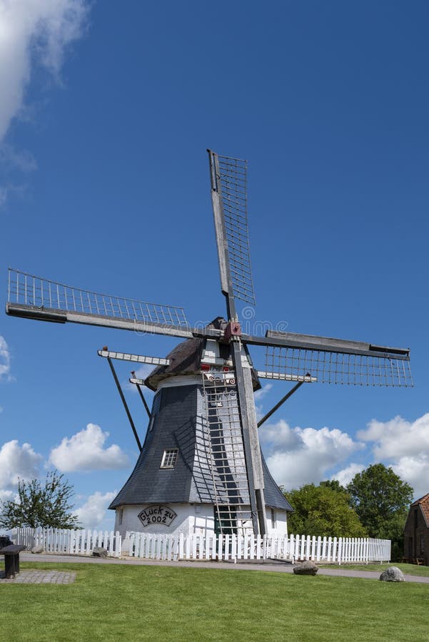 The Werdum Mill in Werdum in East Frisia Stock Image - Image of travel ...