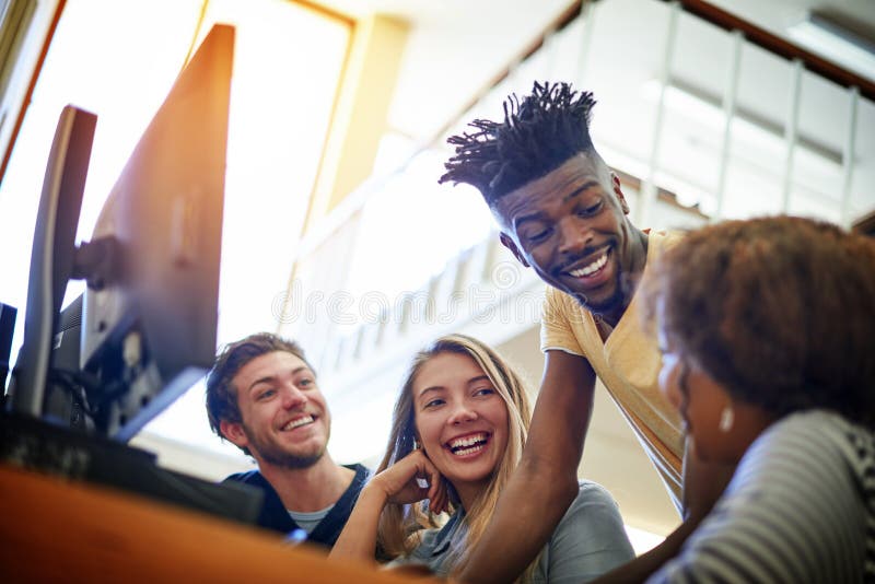 Were so Going To Ace this Group Project. a Group of University Students ...