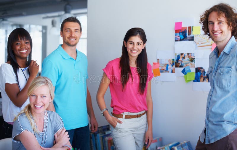 Were the Team that Gets it Done. a Group of Businesspeople in the ...