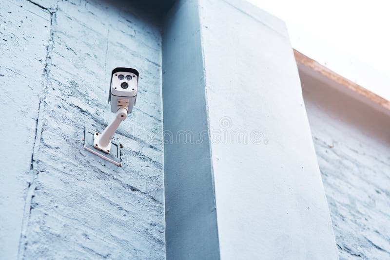 Were always Watching Over You. Low Angle Shot of a Security Camera ...