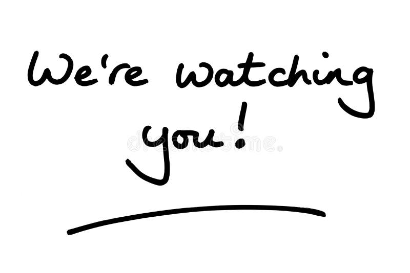 Im watching you! stock illustration. Illustration of insignia - 87242256