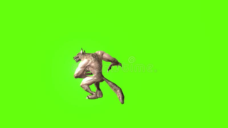 Werewolf Attack Green Screen Animation 3D Rendering Stock Video - Video ...