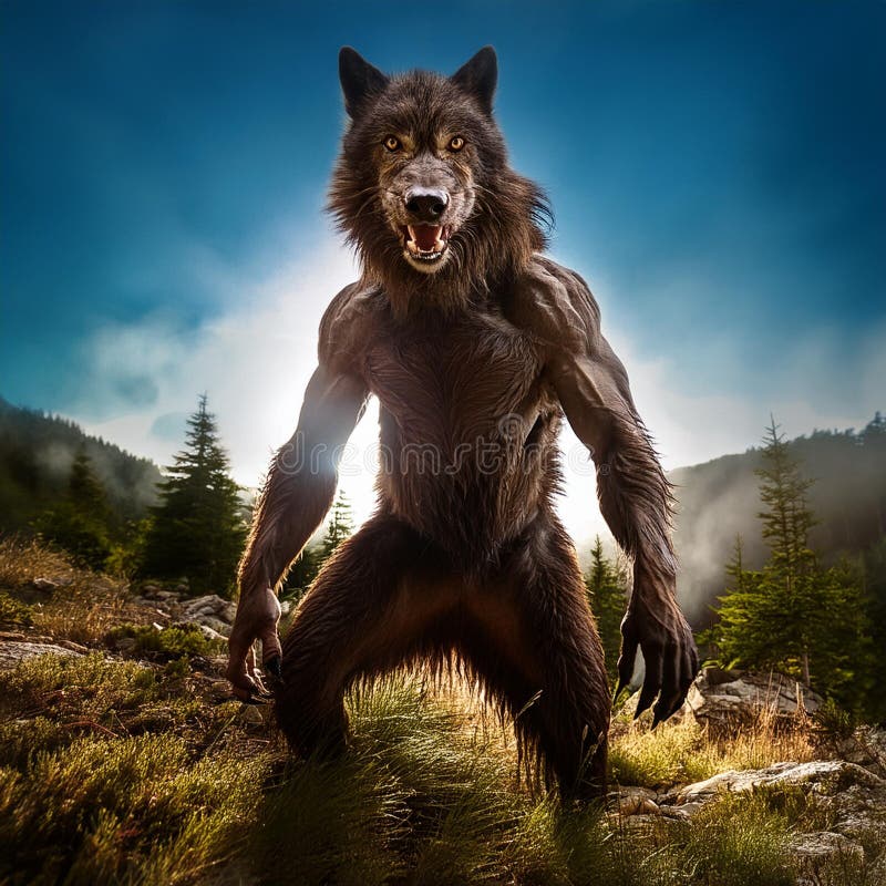 Werewolf Illustration, AI Generated Stock Illustration - Illustration ...