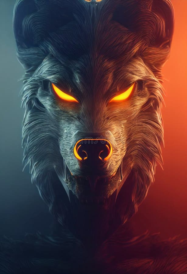 Werewolf. Neural Network Generated Art. Digitally Generated Image Stock ...