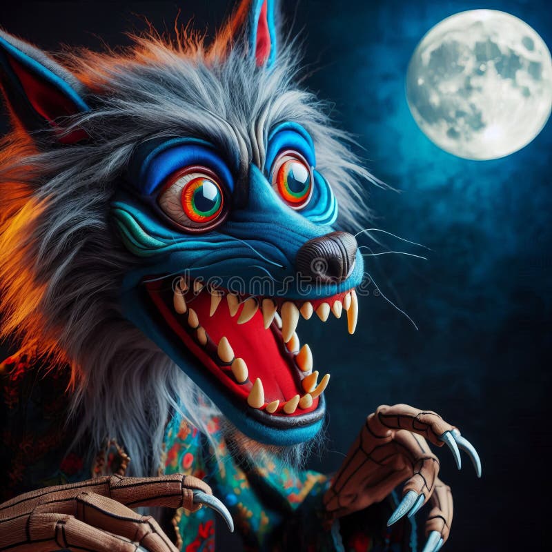 Werewolf Puppet Colorful Puppet Inspired by Werewolf Folklore an Stock ...