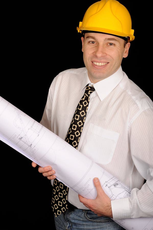 Werkman in bouwvakker stock afbeelding. Image of kraag - 7927667