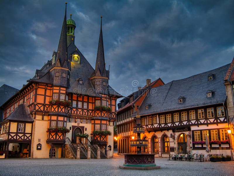 Wernigerode City Hall in Germany Editorial Image - Illustration of ...