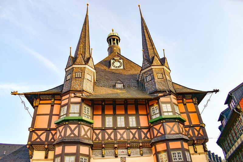 Wernigerode in the Harz stock photo. Image of houses - 119853916