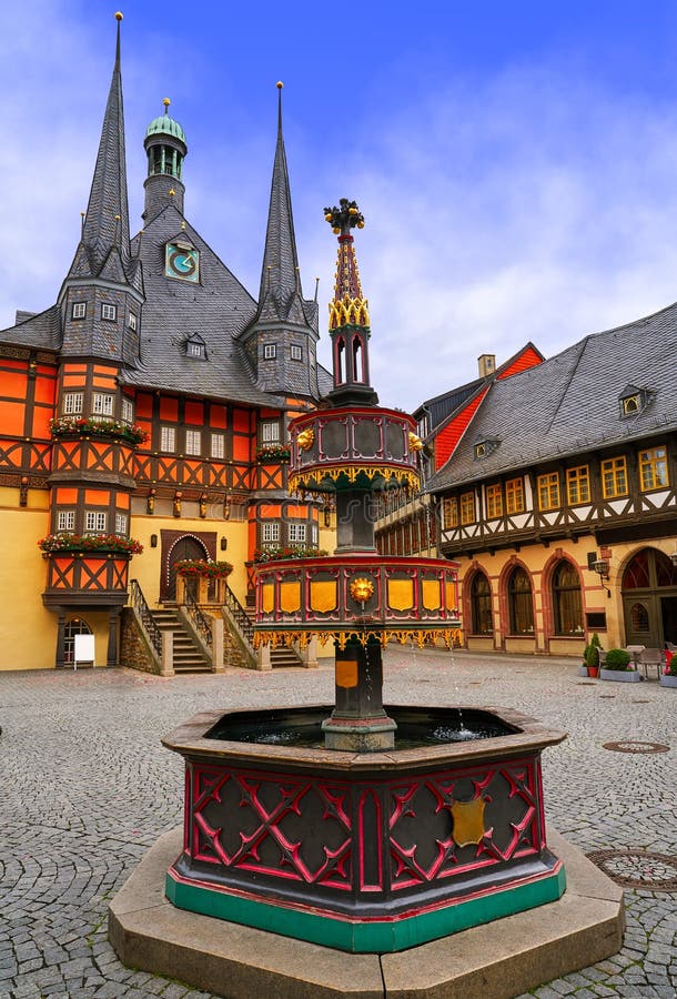 Wernigerode Rathaus Stadt City Hall Harz Germany Stock Image - Image of ...