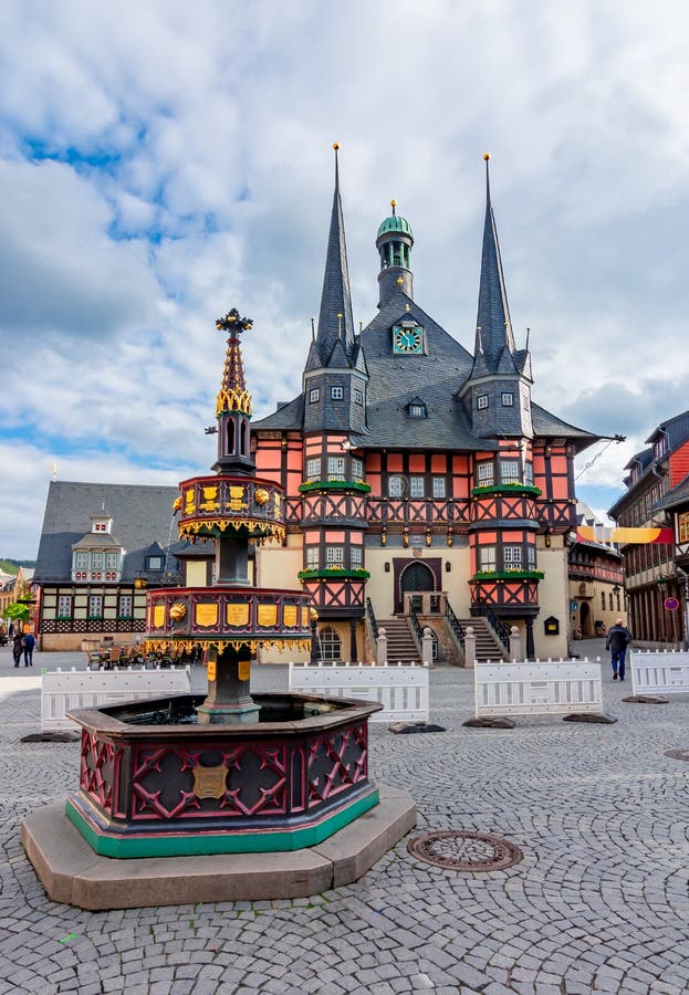 Wernigerode Town Hall on Market Square, Germany Editorial Stock Image ...