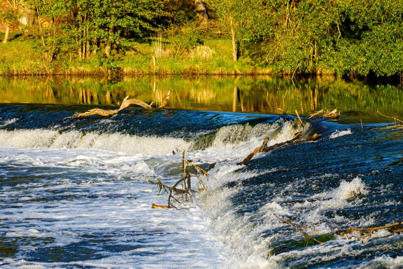 Werra River between Hesse and Thuringia Stock Photo - Image of ...