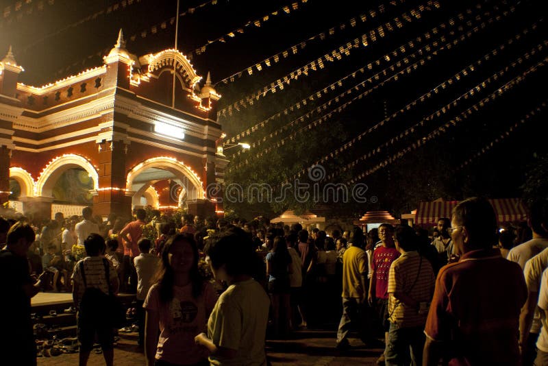 Wesak Day at Buddhist Maha Vihara Temple Editorial Stock Image - Image ...