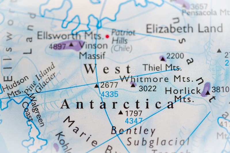West Antarctica Highlighted on a World Map Stock Photo - Image of ...