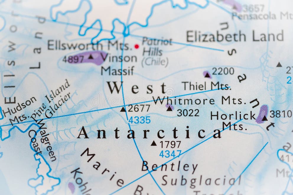 West Antarctica Highlighted on a World Map Stock Photo - Image of ...