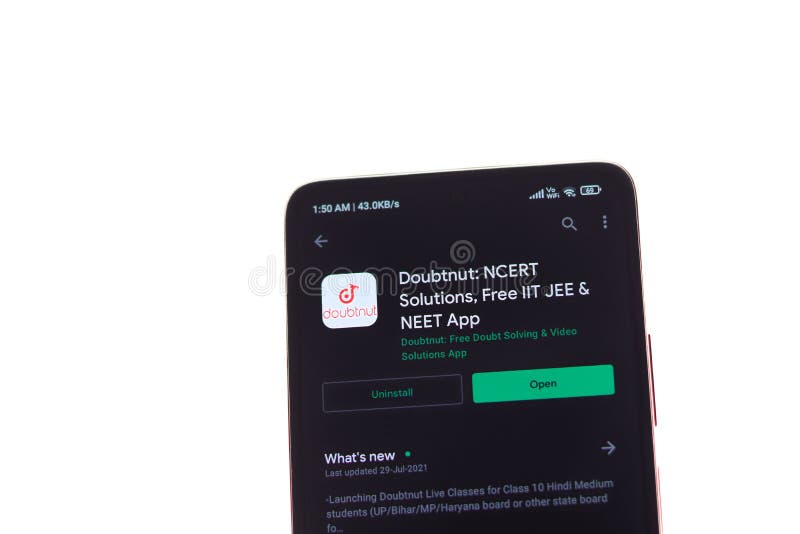 West Bangal, India - August 21, 2021 : Doubtnut Logo on Phone Screen ...