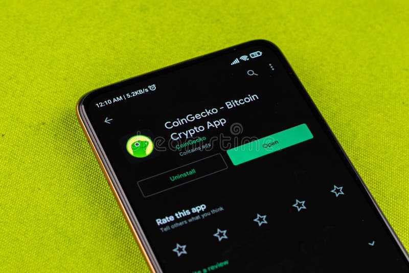 West Bangal, India - January 7, 2022 : CoinGecko Logo on Phone Screen ...