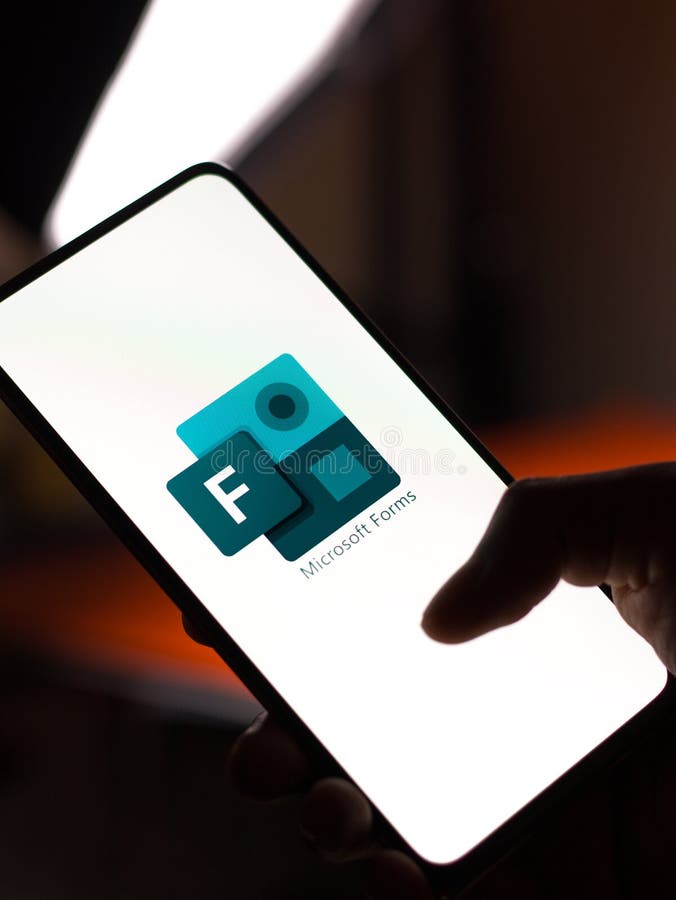 West Bangal, India - November 11, 2021 : Microsoft Forms Logo on Phone ...