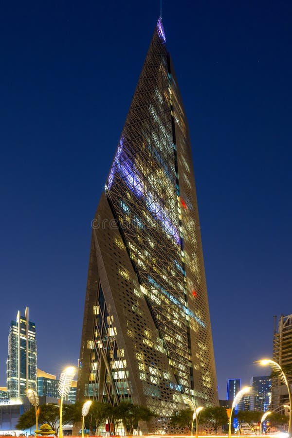 West Bay Tower Building Corniche Doha Editorial Stock Image - Image of ...