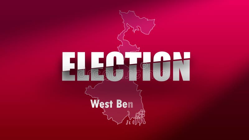 West Bengal Election Text and Logo Animation Video. White Text on Red ...