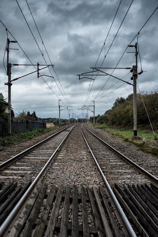 West coast mainline UK stock image. Image of steel, commuter - 129764575