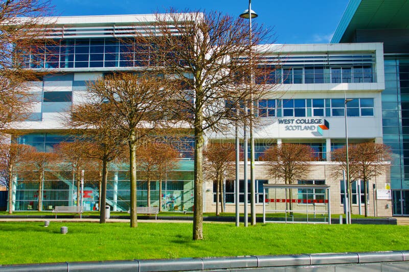 West College Scotland in Clydebank Editorial Stock Image - Image of ...