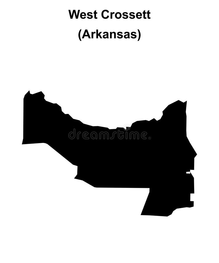 Crossett Outline Map Stock Illustrations – 7 Crossett Outline Map Stock ...