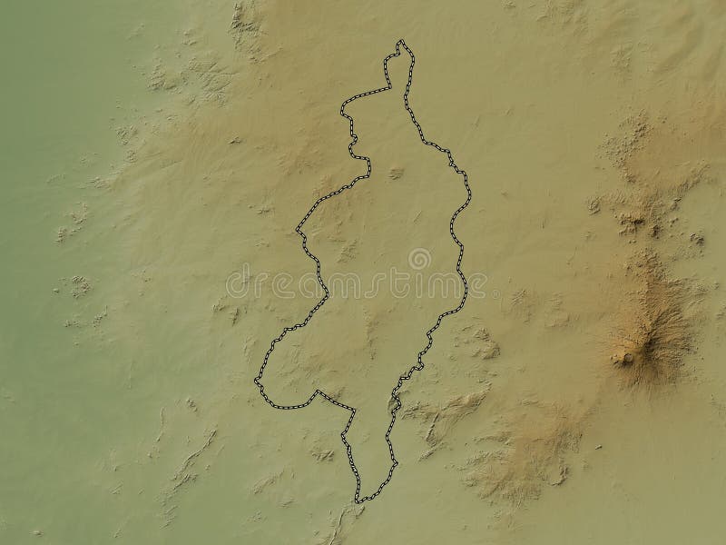 West Darfur, Sudan. Physical. No Legend Stock Illustration ...