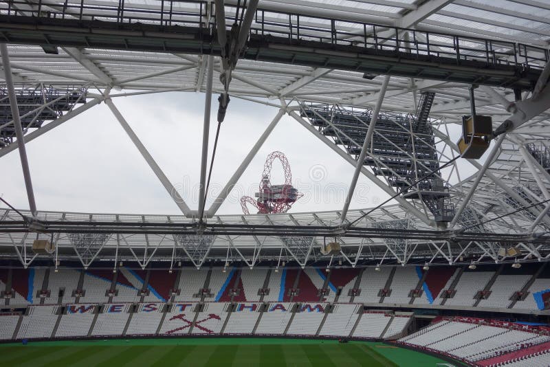 West Ham stadium in London editorial photography. Image of kingdom ...