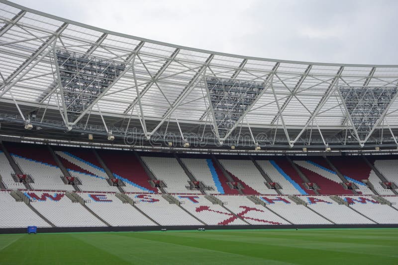 West Ham stadium in London editorial stock image. Image of city - 82043974