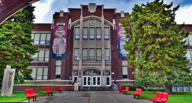 West Highschool in Salt Lake City Utah Editorial Photography - Image of ...