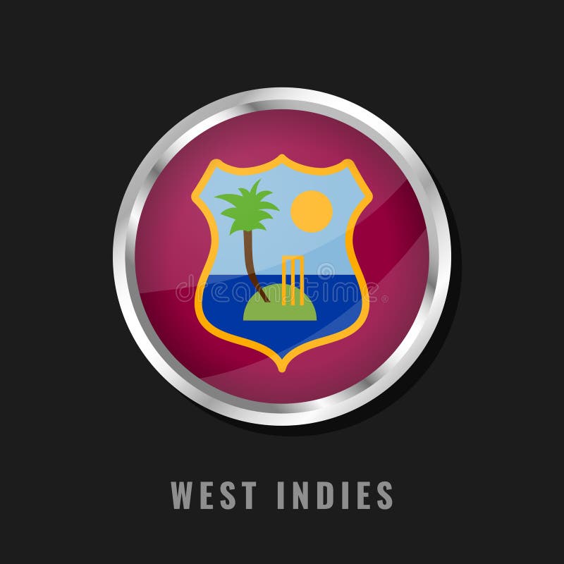 West Indies Round Framed National Flag. Circular Glossy Flag of West ...