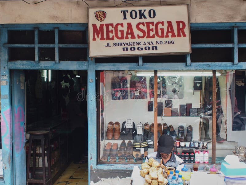 Front view of an old shop editorial stock photo. Image of city - 347754863