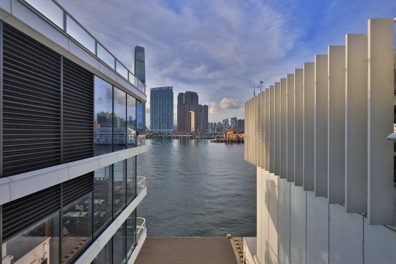 The West Kowloon View between Buildings Daytime 10 July 2021 Editorial ...