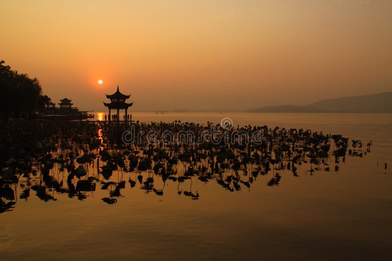 West Lake ( XiHu ) stock photo. Image of dark, rocks - 12287902
