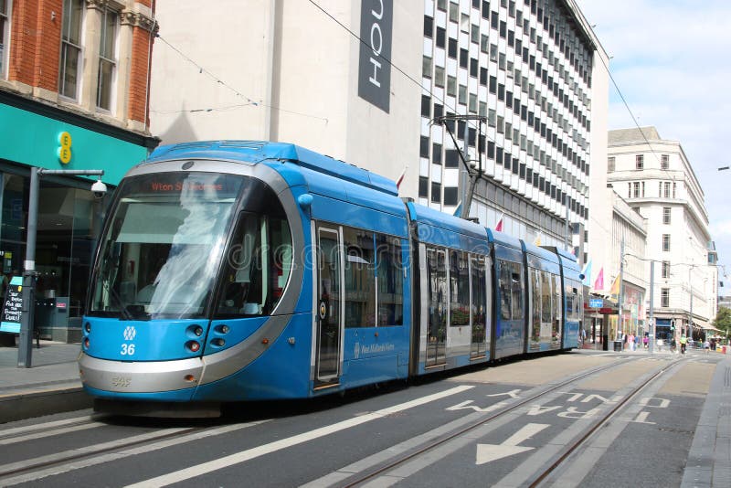 West Midlands Metro CAF Urbos 3 Tram, Birmingham Editorial Stock Image ...