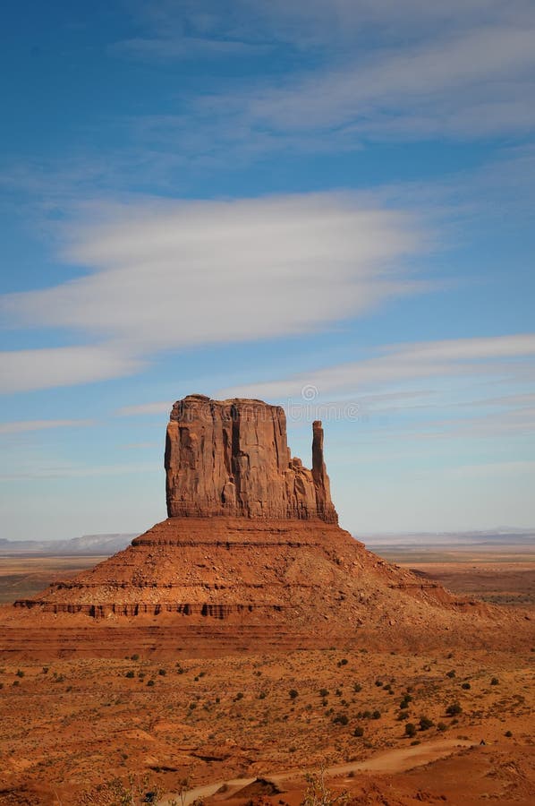 West Mitten Butte - Monument Valley Stock Photo - Image of southwest ...
