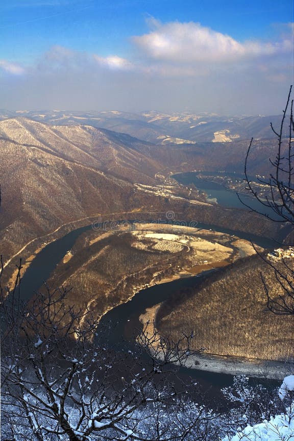 The West Morava Meander stock photo. Image of meander - 13020944