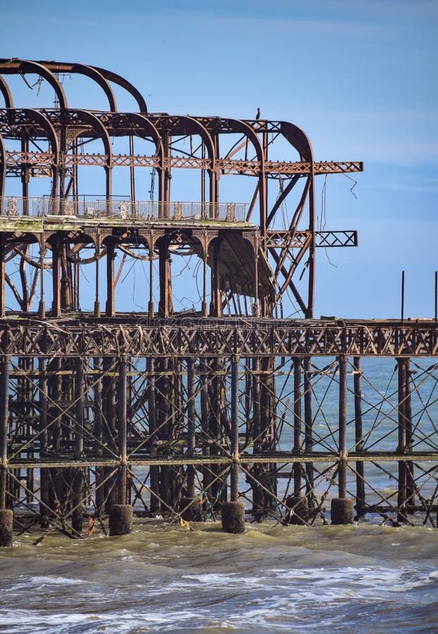 West Pier shell stock photo. Image of brighton, england - 118701942