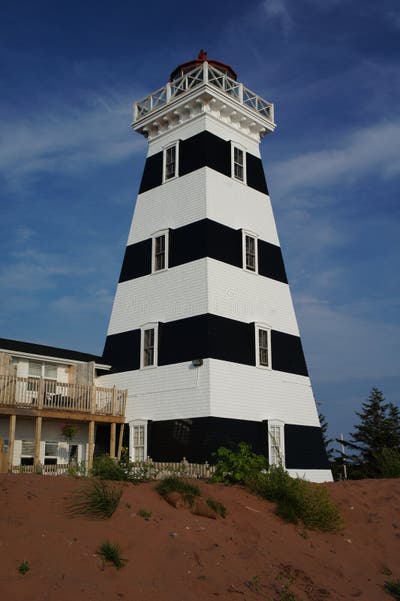 West Point Lighthouse stock image. Image of grass, coast - 24498553