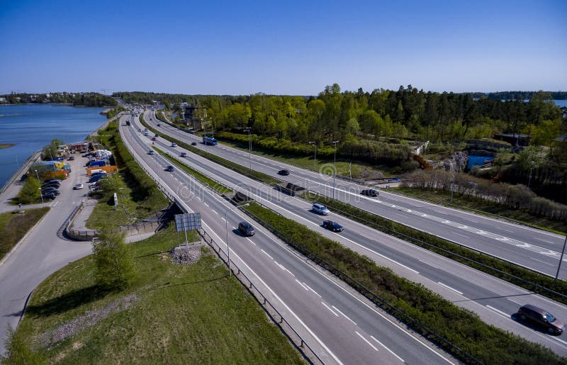 West Route Photographed from the Air Stock Photo - Image of summery ...