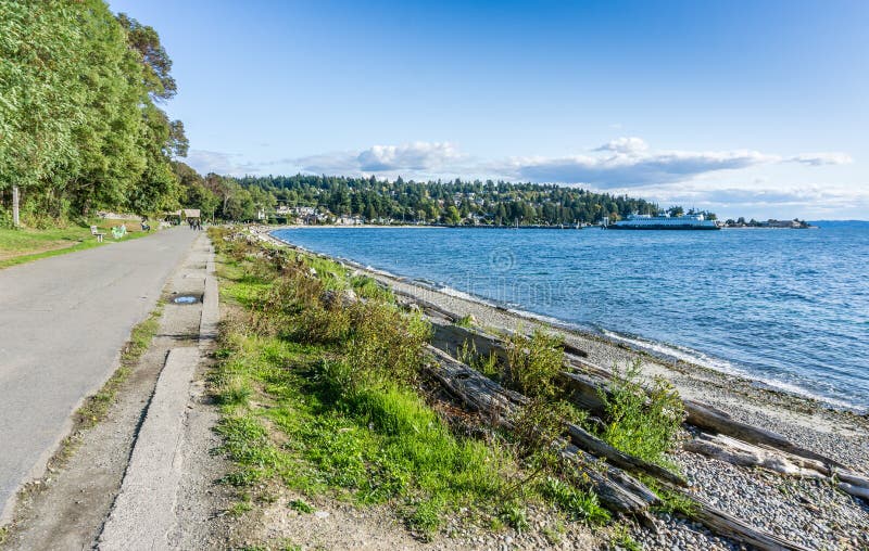 West Seattle Ferry Terminal Scene 6 Stock Photo - Image of scenic ...