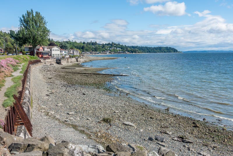 West Seattle Coastline 6 stock photo. Image of ocean - 76623726