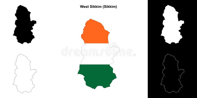Sikkim District Map Stock Illustrations – 54 Sikkim District Map Stock ...