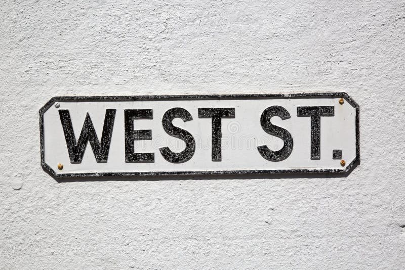 West Street Road Sign stock image. Image of british - 191723449