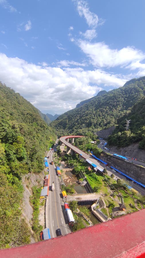West Sumatra bend 9 bridge stock photo. Image of outside - 263064602