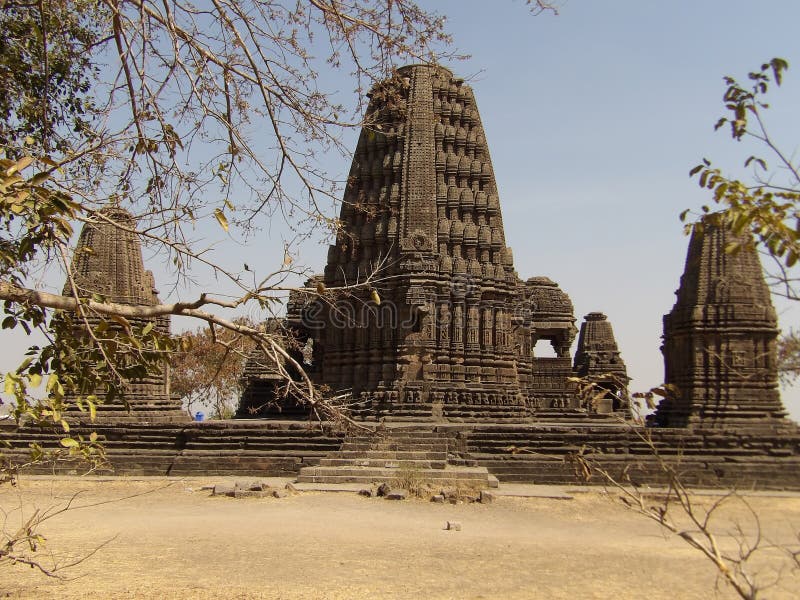 West View of Gondeshwar Temple Architecture Stock Photo - Image of ...