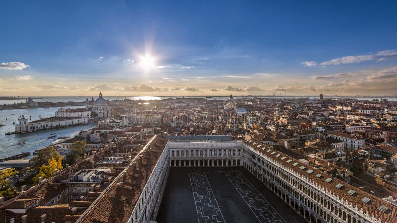 West View Inside the Bell Tower of St Mark Stock Photo - Image of ...