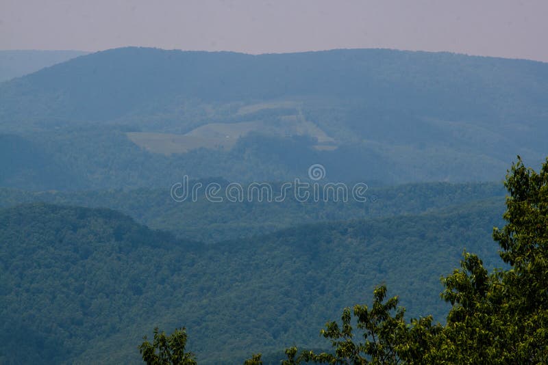 Evening View Over the Allegheny Mountains, West Virginia Stock Image ...