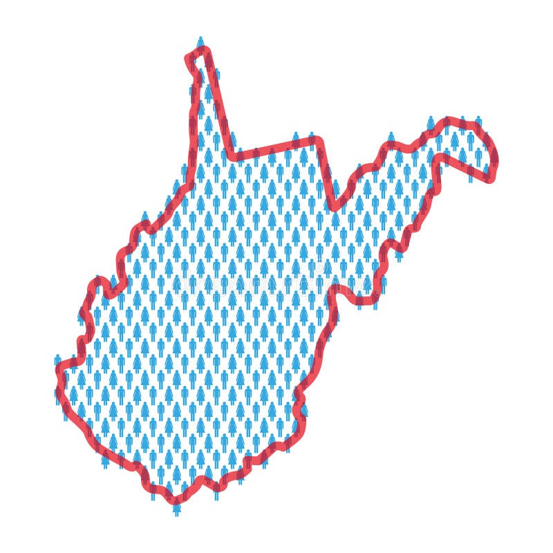 Virginia Population Map Stock Illustrations – 108 Virginia Population ...